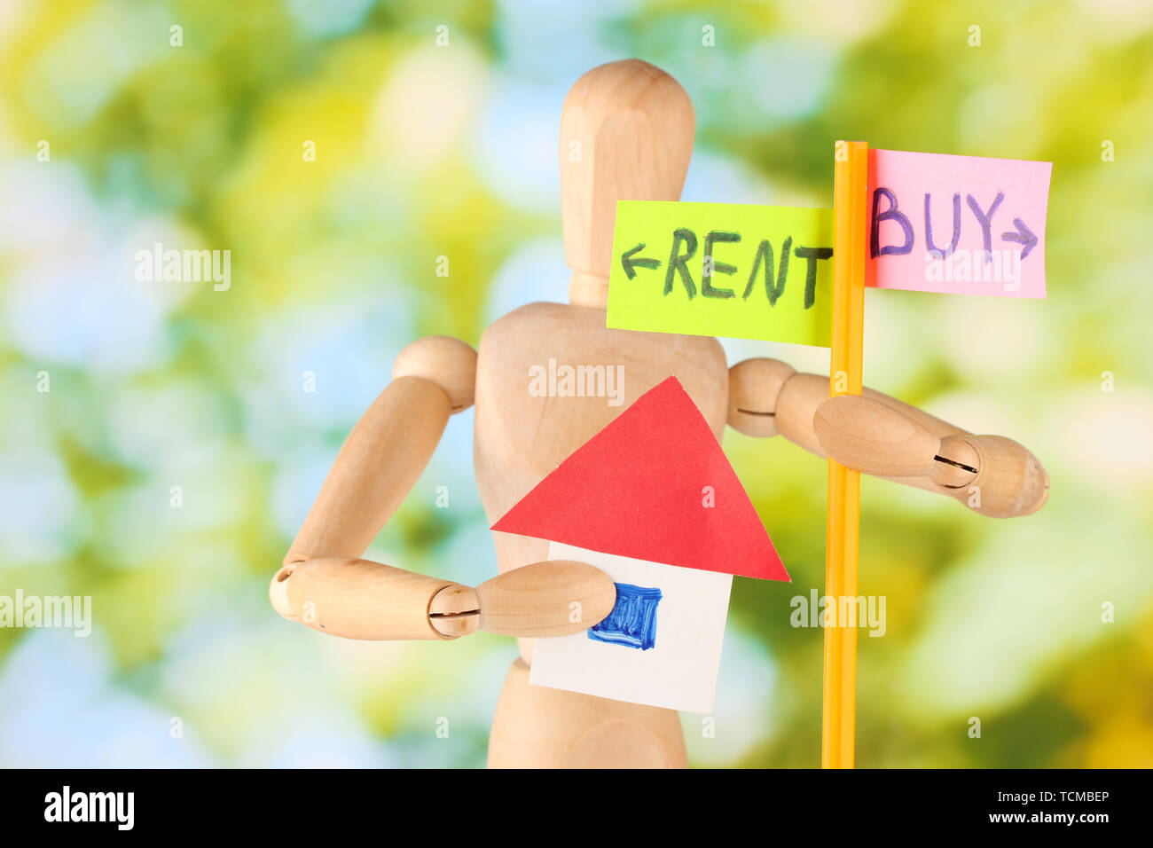 Rent estate.on bright background Stock Photo - Alamy