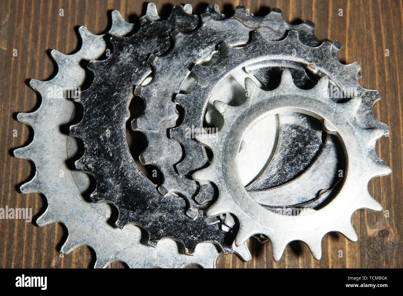 Industrial metal cogwheels closeup hi-res stock photography and images ...