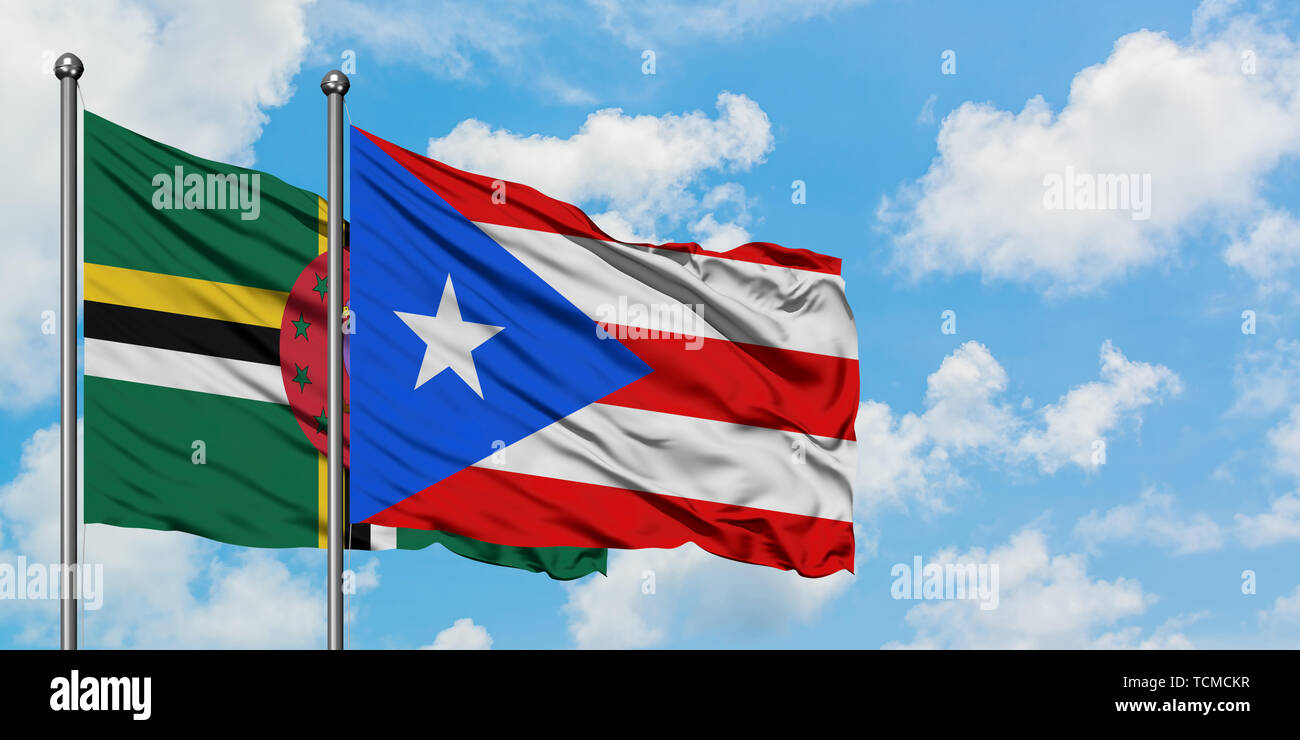 Dominican republic puerto rico flag hi-res stock photography and images ...