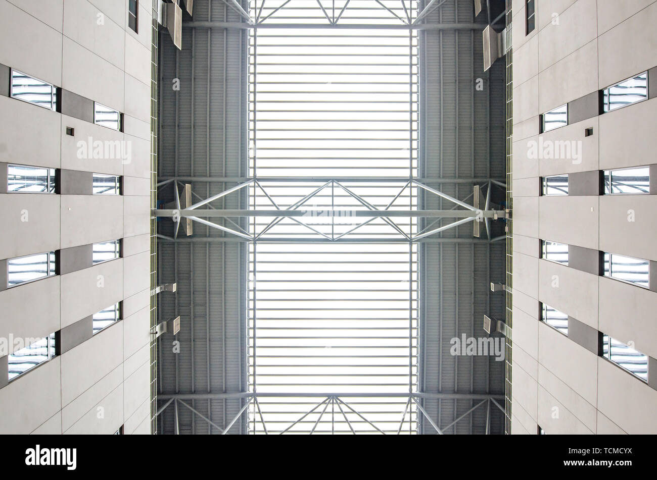 Shanghai National Exhibition Center roof ceiling Stock Photo - Alamy