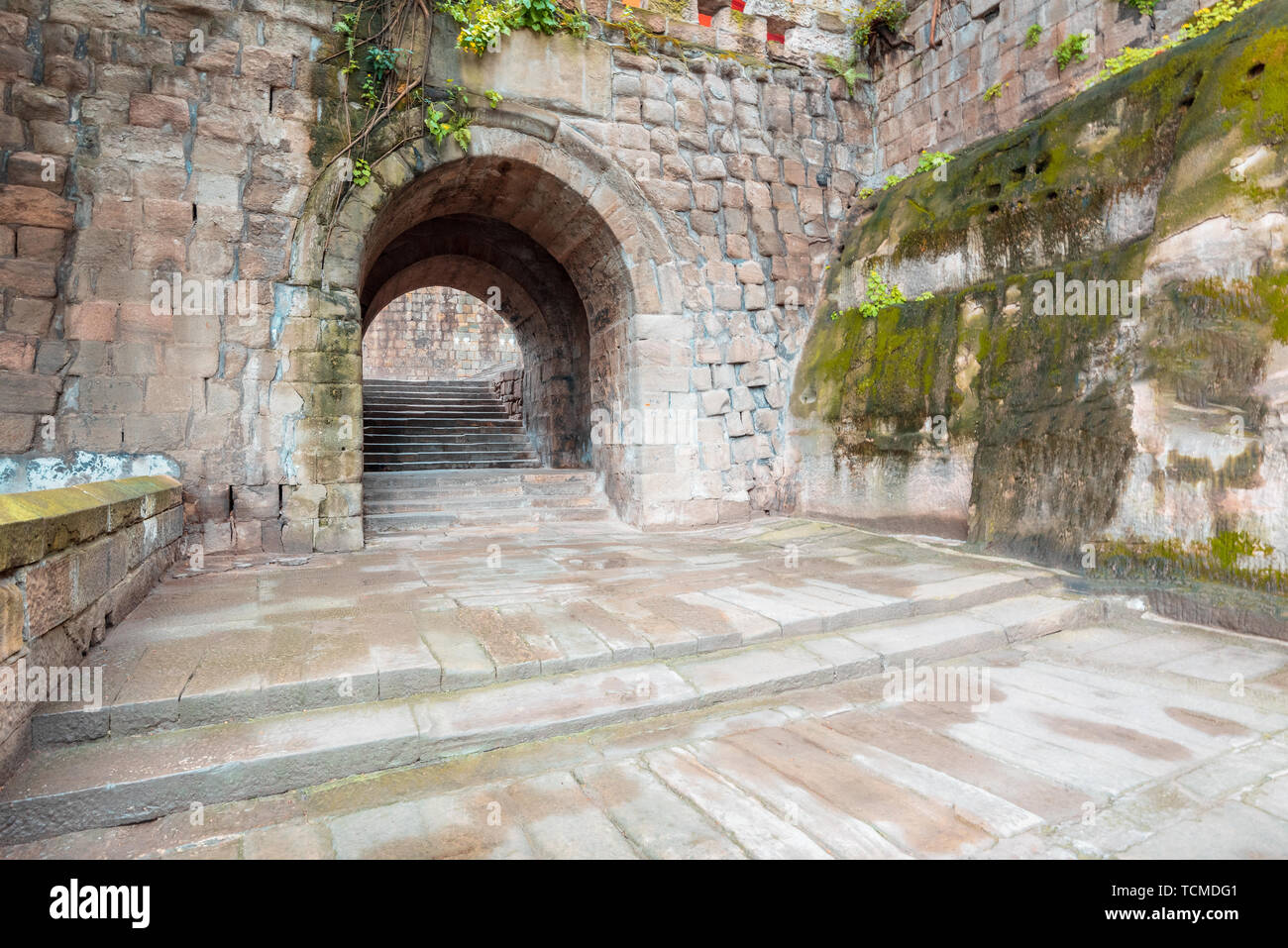 City Wall of Dongshui Gate Old Street, Chongqing Stock Photo - Alamy