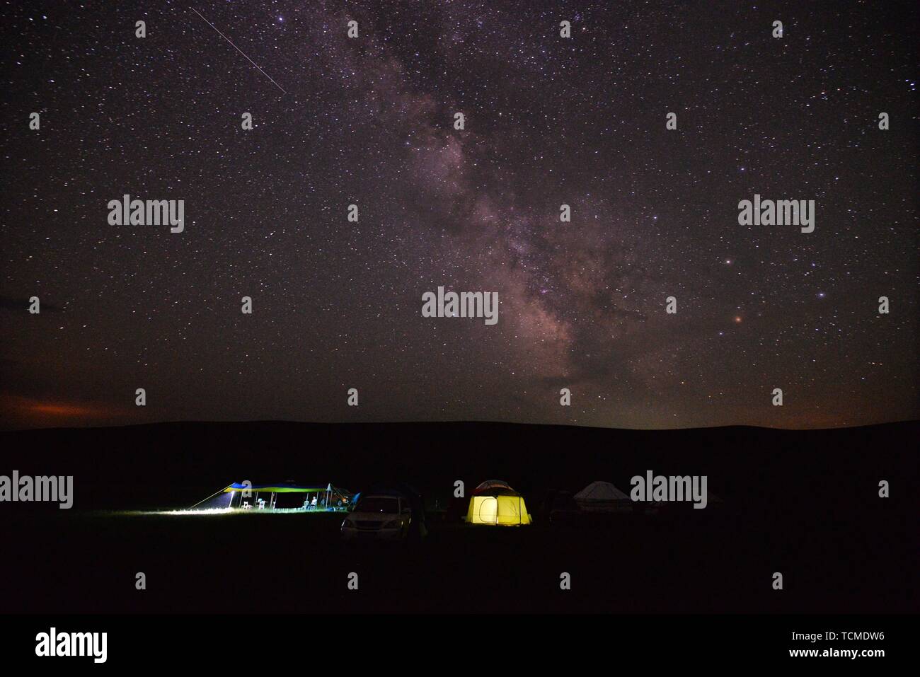 Inner Mongolia Starry Sky Stock Photo Alamy
