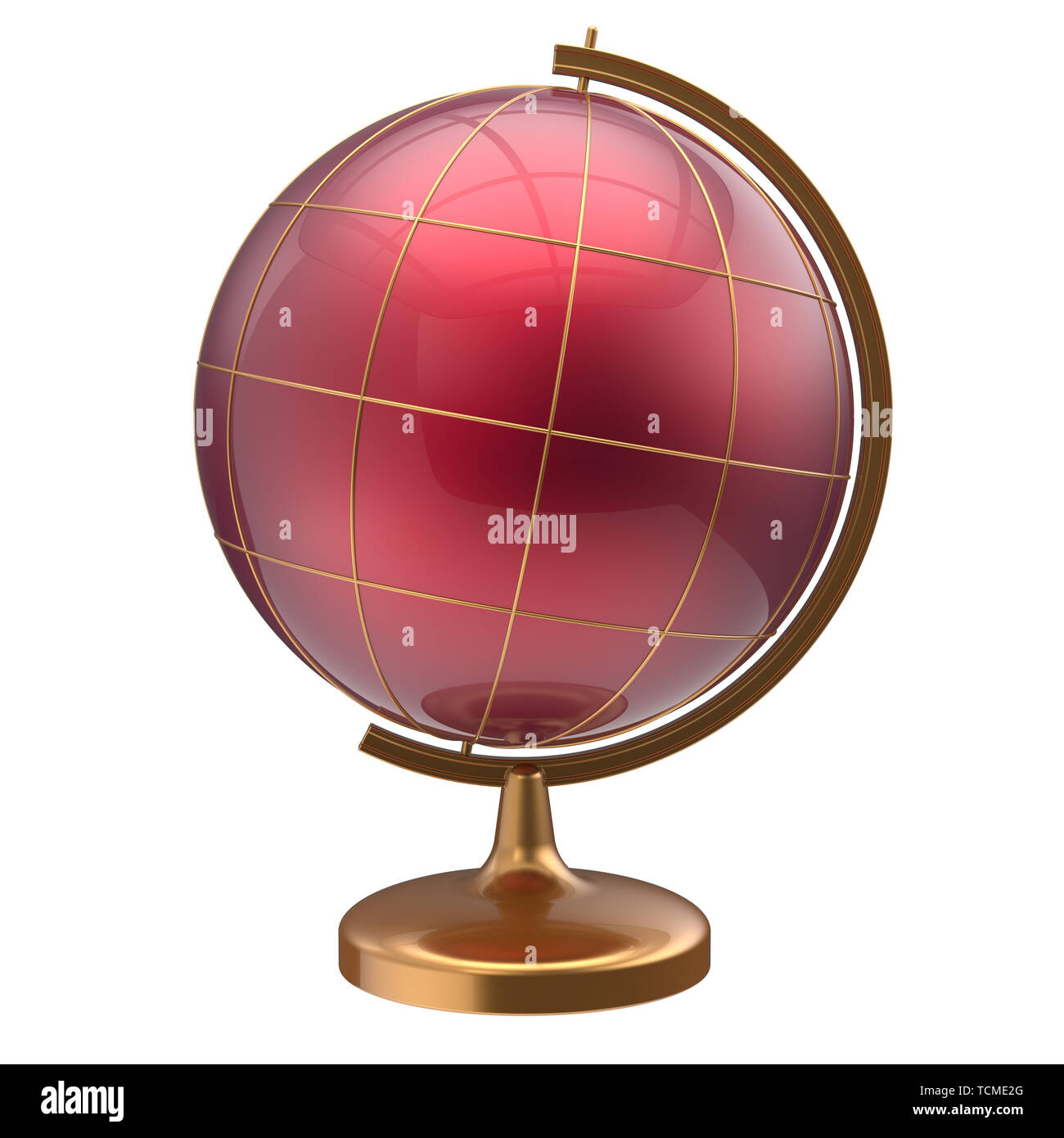 Globe blank red planet international global geography school studying ...