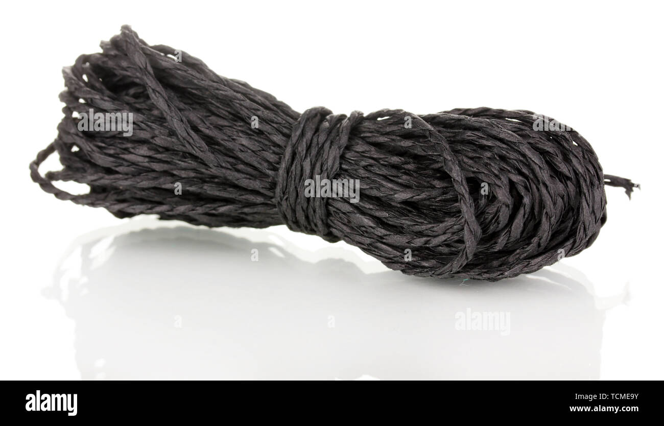 Colored rope isolated on white background Stock Photo - Alamy