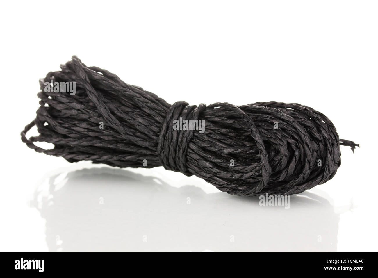Colored rope isolated on white background Stock Photo - Alamy