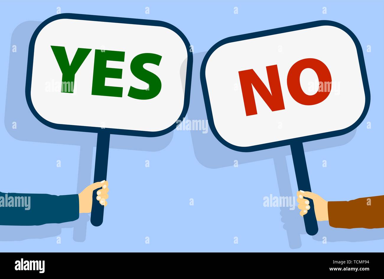 Yes no Stock Vector Images - Alamy