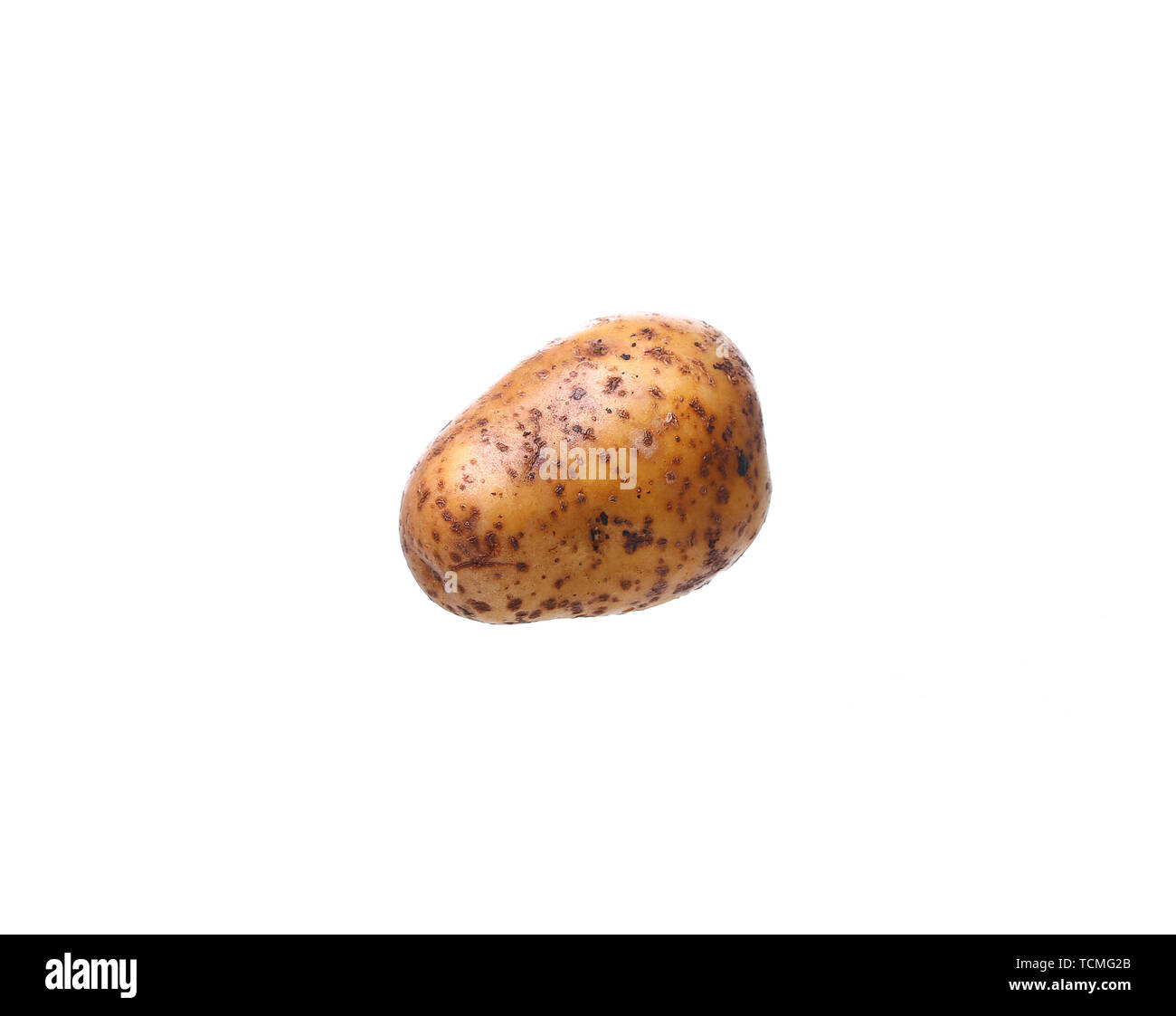 one potatoes isolated on white background Stock Photo - Alamy