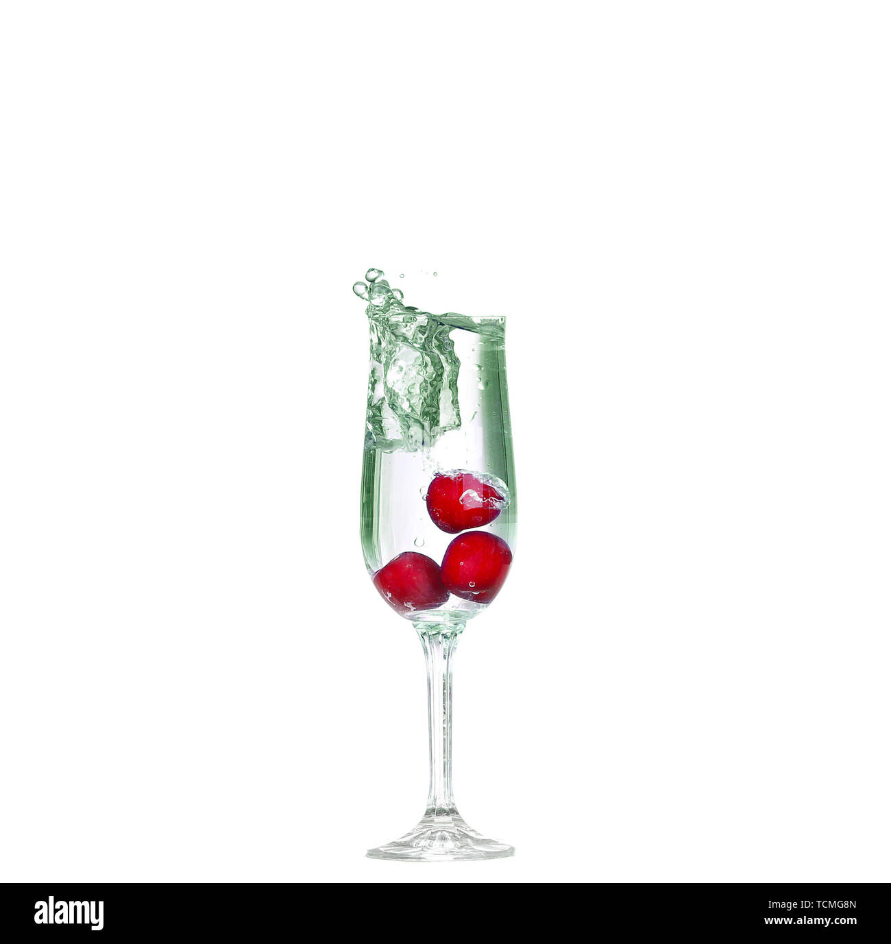 of green cocktail with splash isolated on white background Stock Photo ...