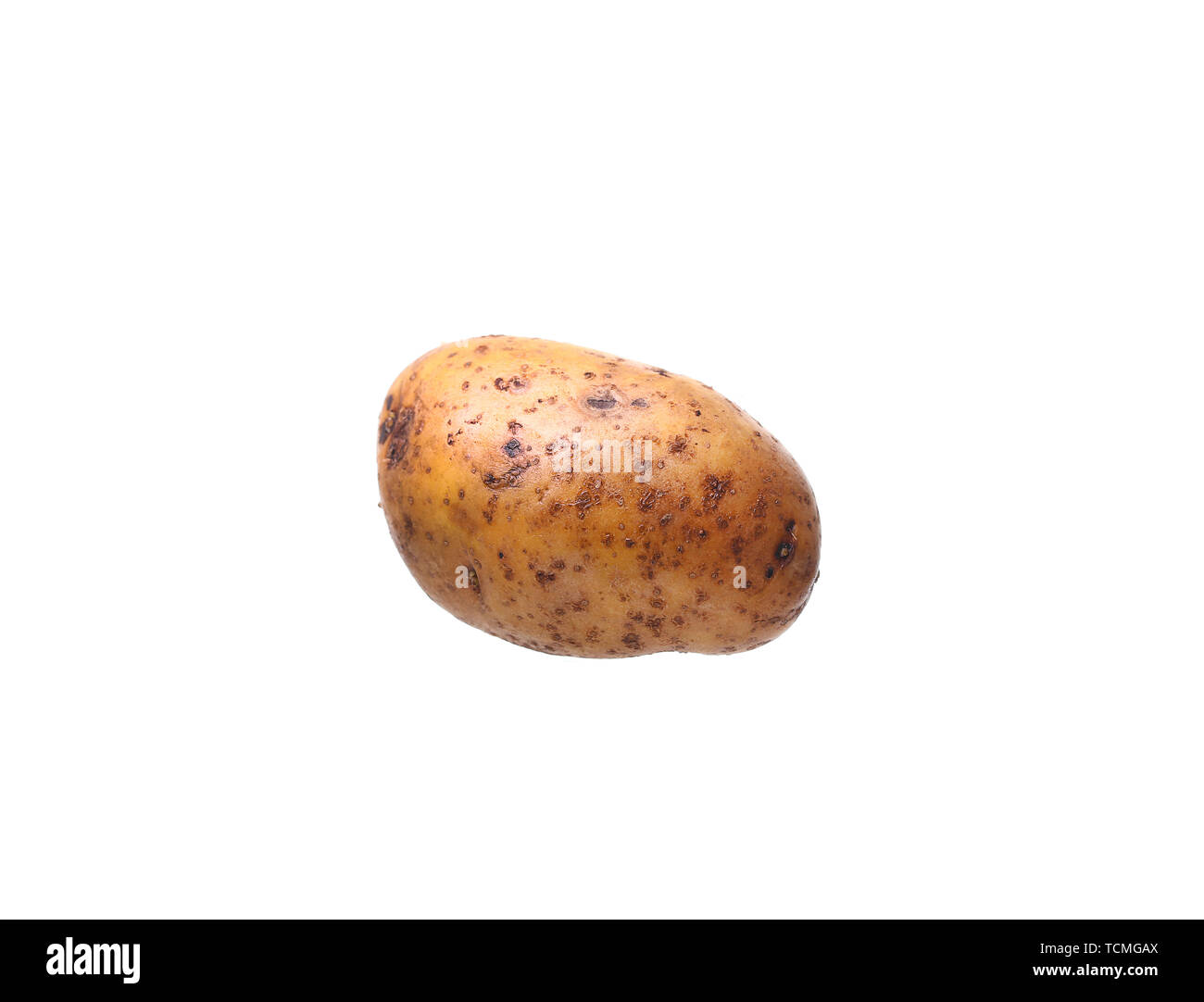 one potatoes isolated on white background Stock Photo - Alamy