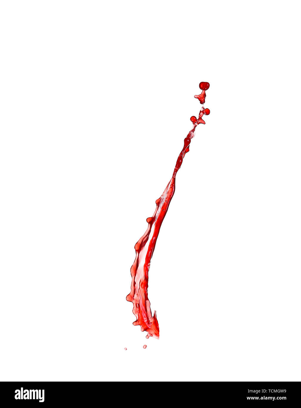 Red wine splashes isolated on white background Stock Photo - Alamy