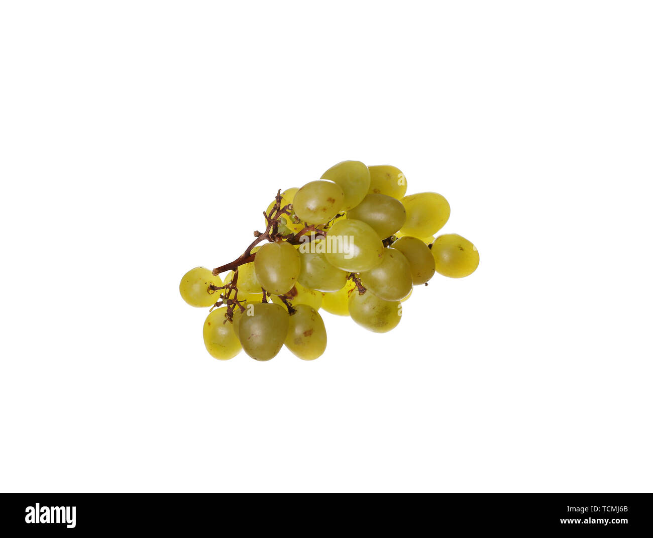 white grapes isolated Stock Photo - Alamy