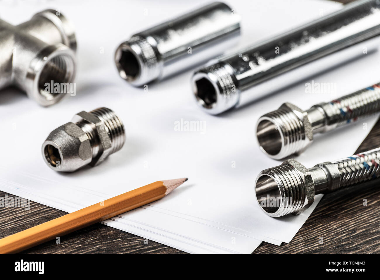 New flexible hydraulic system elements Stock Photo - Alamy