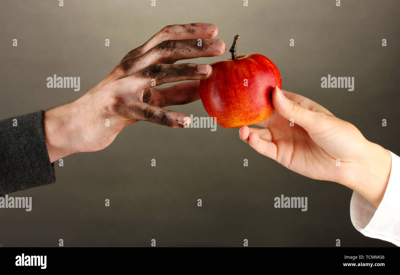 helping the homeless, on black background close-up Stock Photo - Alamy