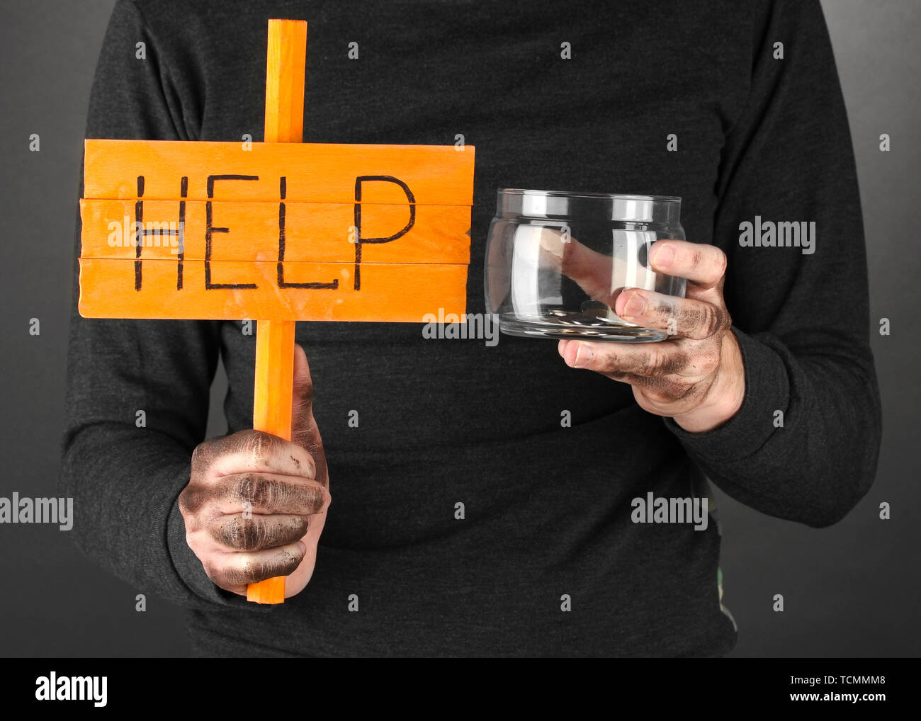 Close up of homeless sign hi-res stock photography and images - Alamy