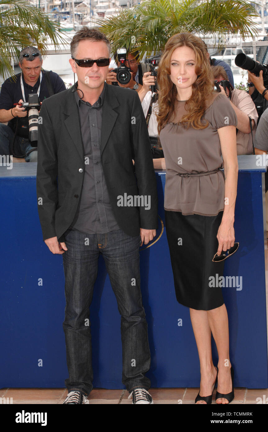 CANNES, FRANCE. May 21, 2007: Angelina Jolie & director Michael ...