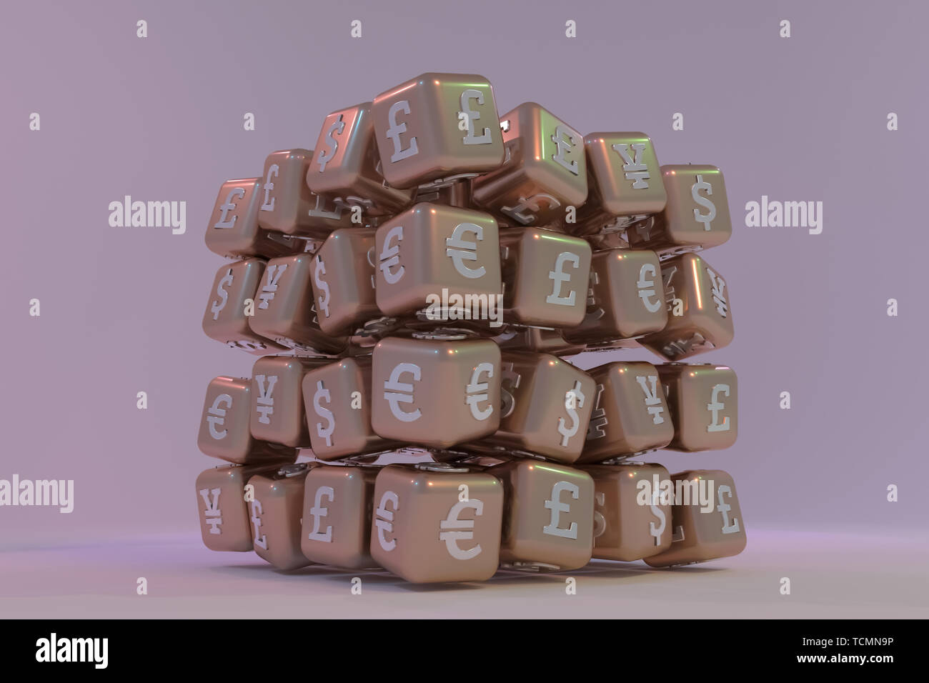 Business, cube or block finance currency sign, for design texture or ...