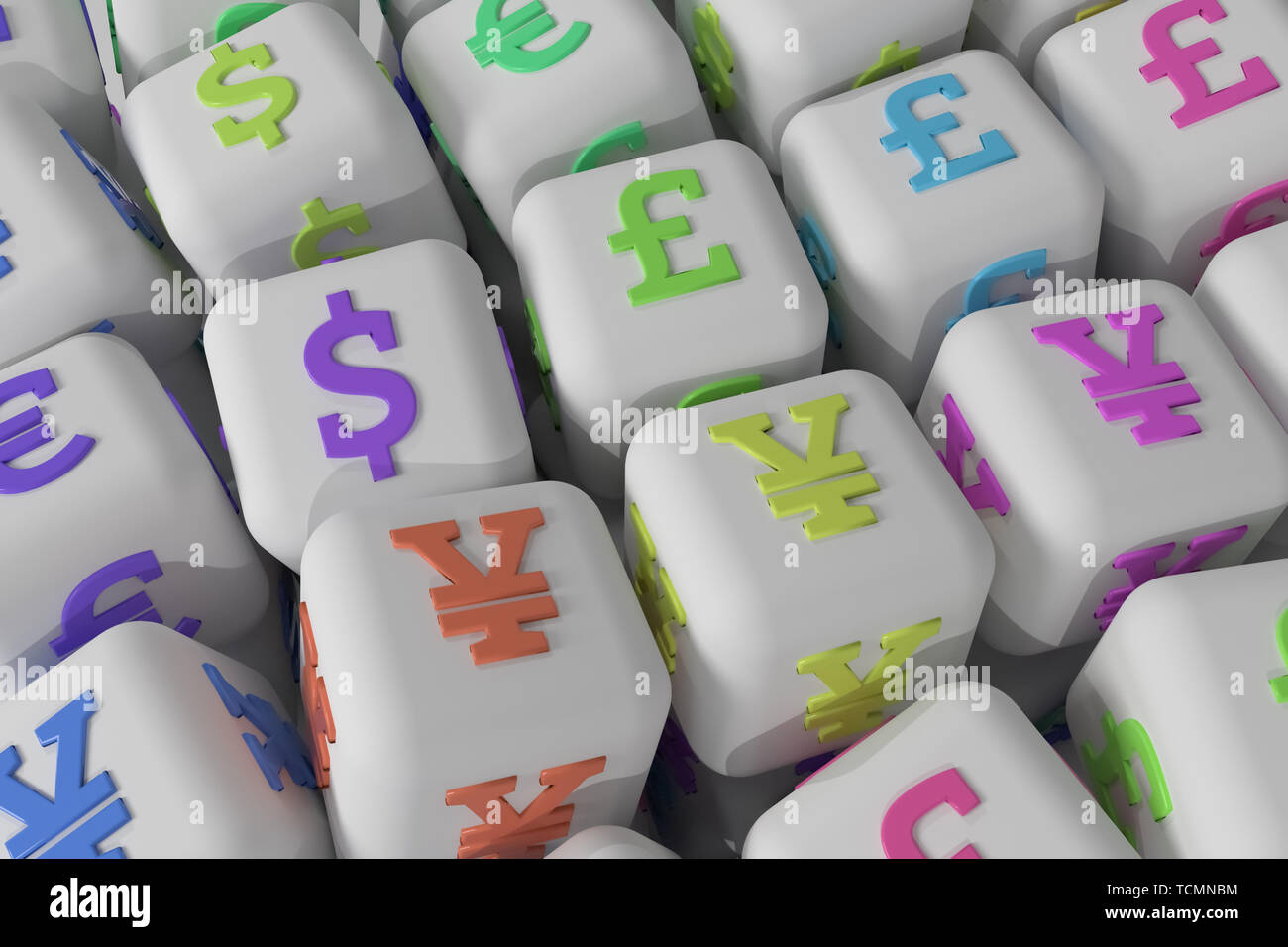 Finance currency sign, cube or block, business. For graphic design ...