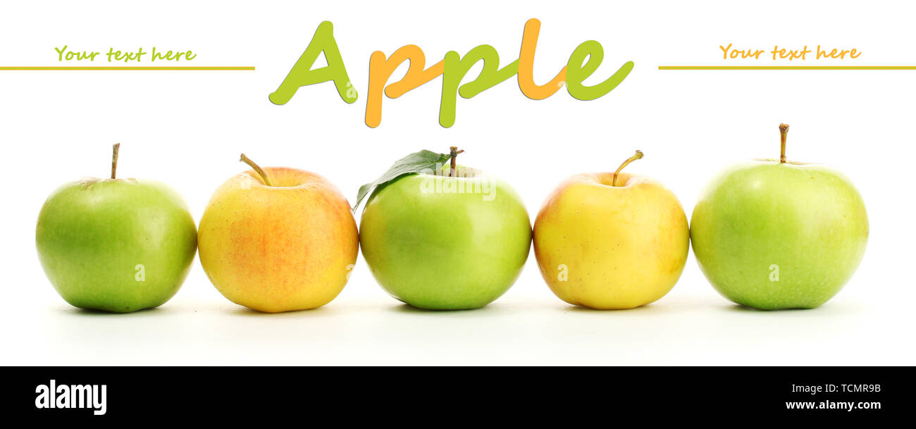 sweet apples, isolated on white Stock Photo - Alamy