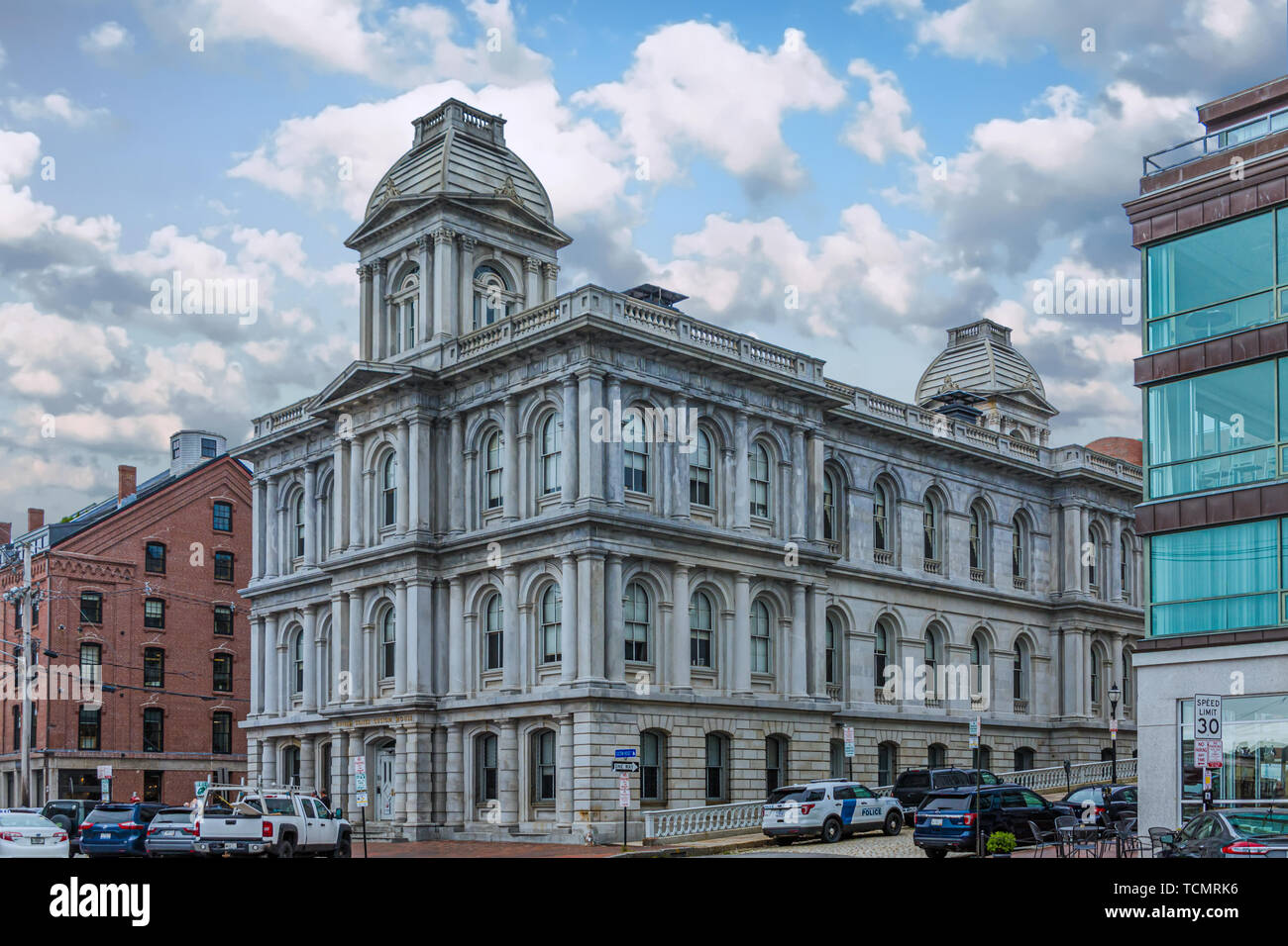 Portland Maine Customs House Stock Photo - Alamy