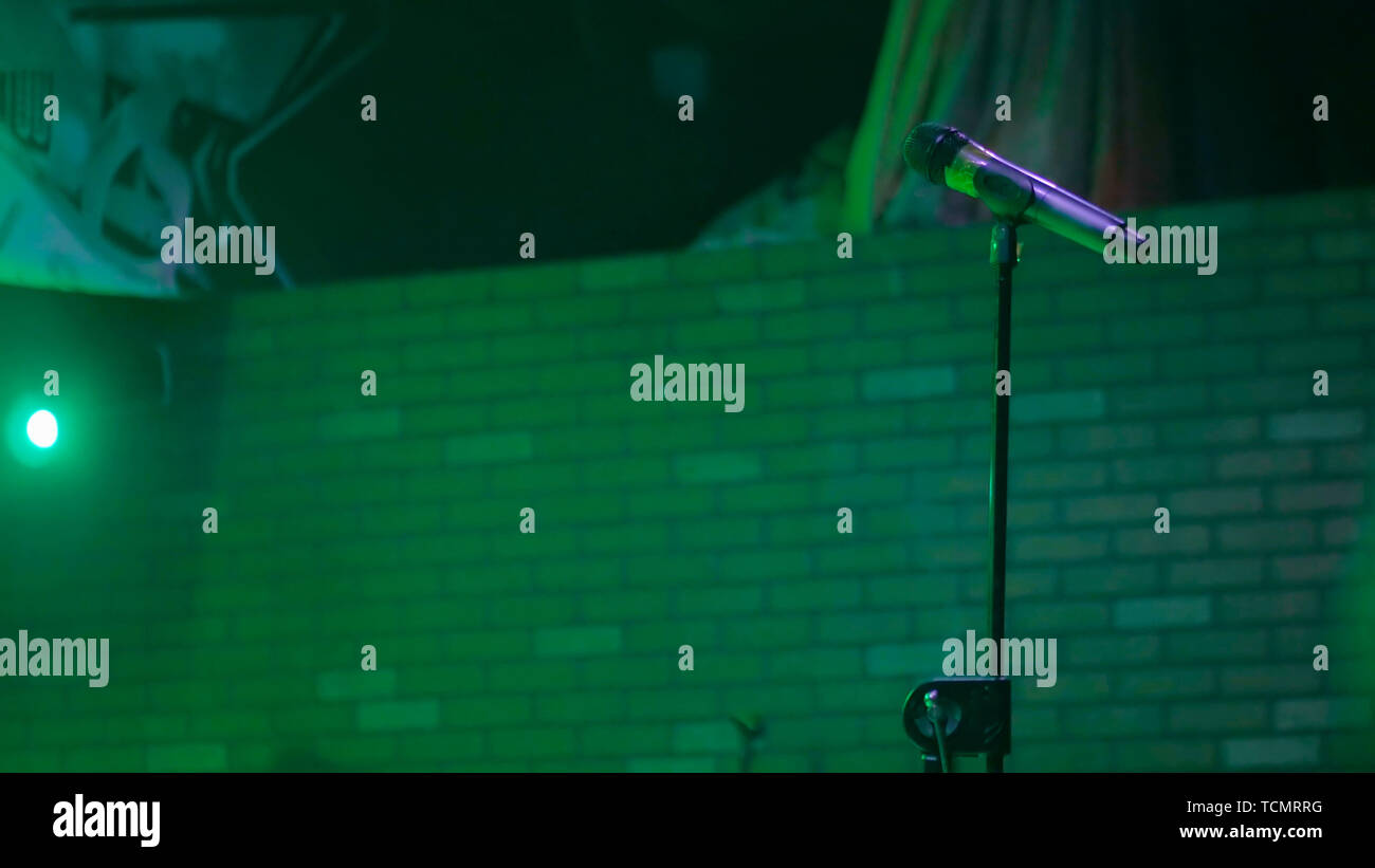 Free stage before concert Stock Photo - Alamy