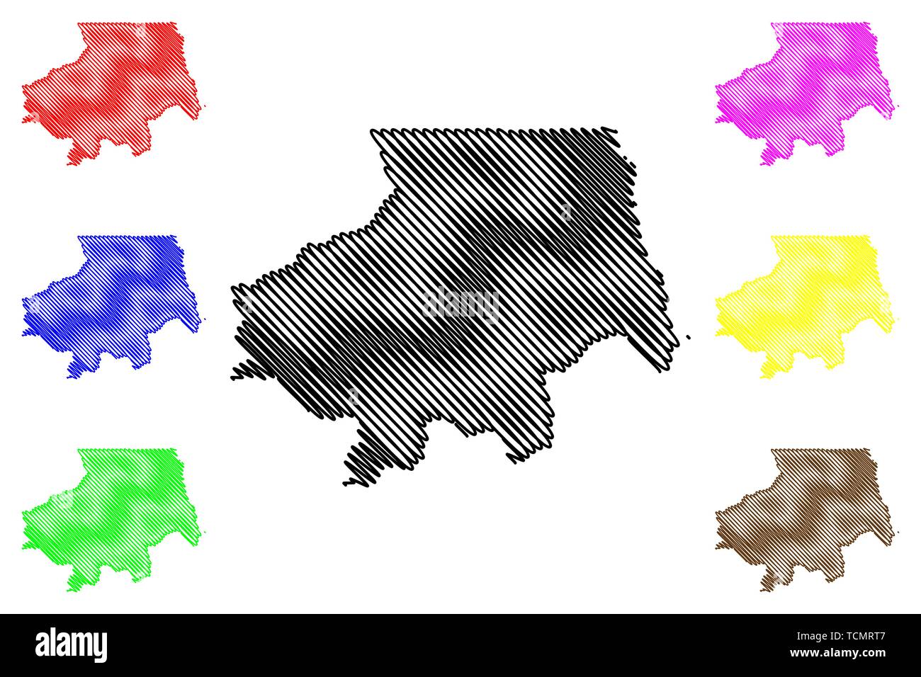 Uige Province (Provinces of Angola, Republic of Angola) map vector ...