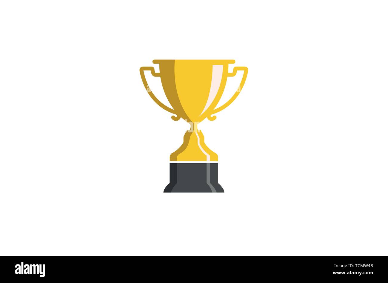 Creative Shiny Trophy Logo Vector Design Illustration Stock Vector ...