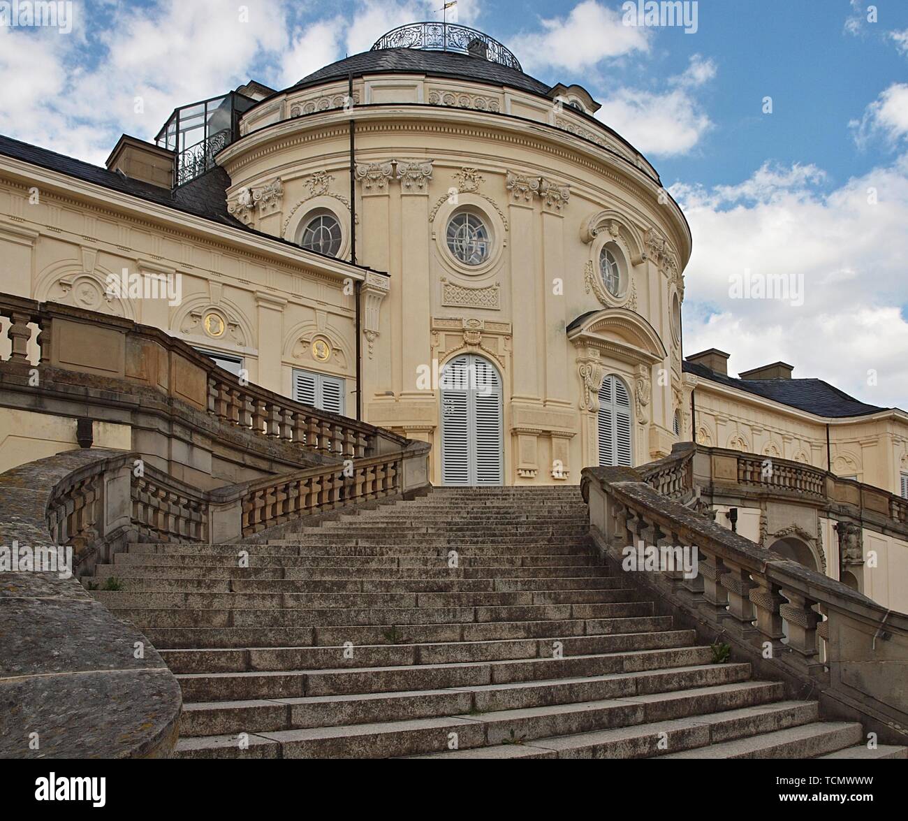 Romantic castle Schloss Solitude in Stuttgart in Germany Stock Photo ...