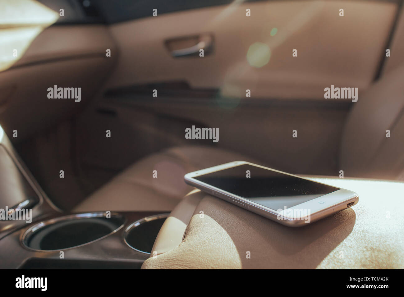 Phone is at cabin of the new car Stock Photo - Alamy