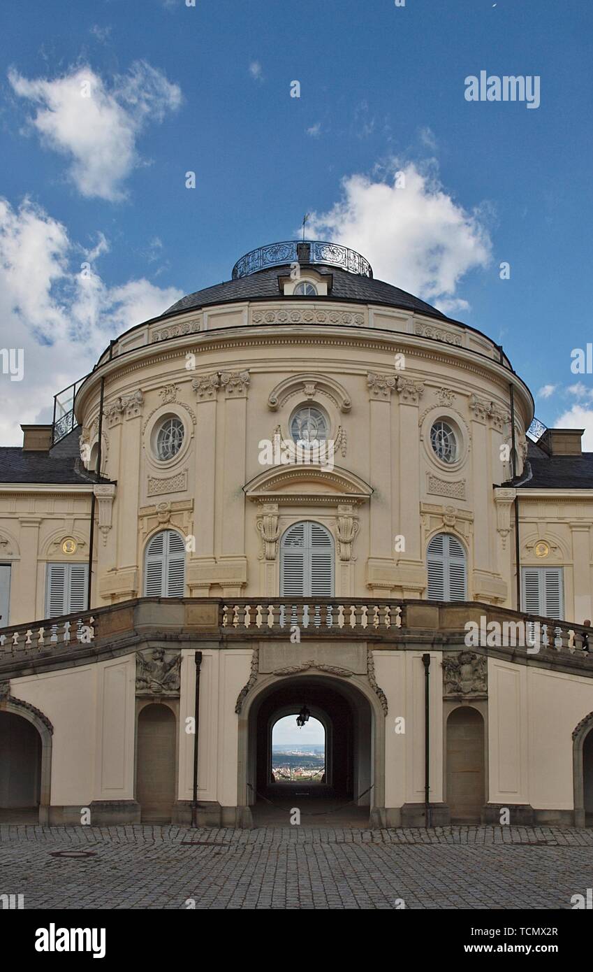 Romantic castle Schloss Solitude in Stuttgart in Germany Stock Photo ...