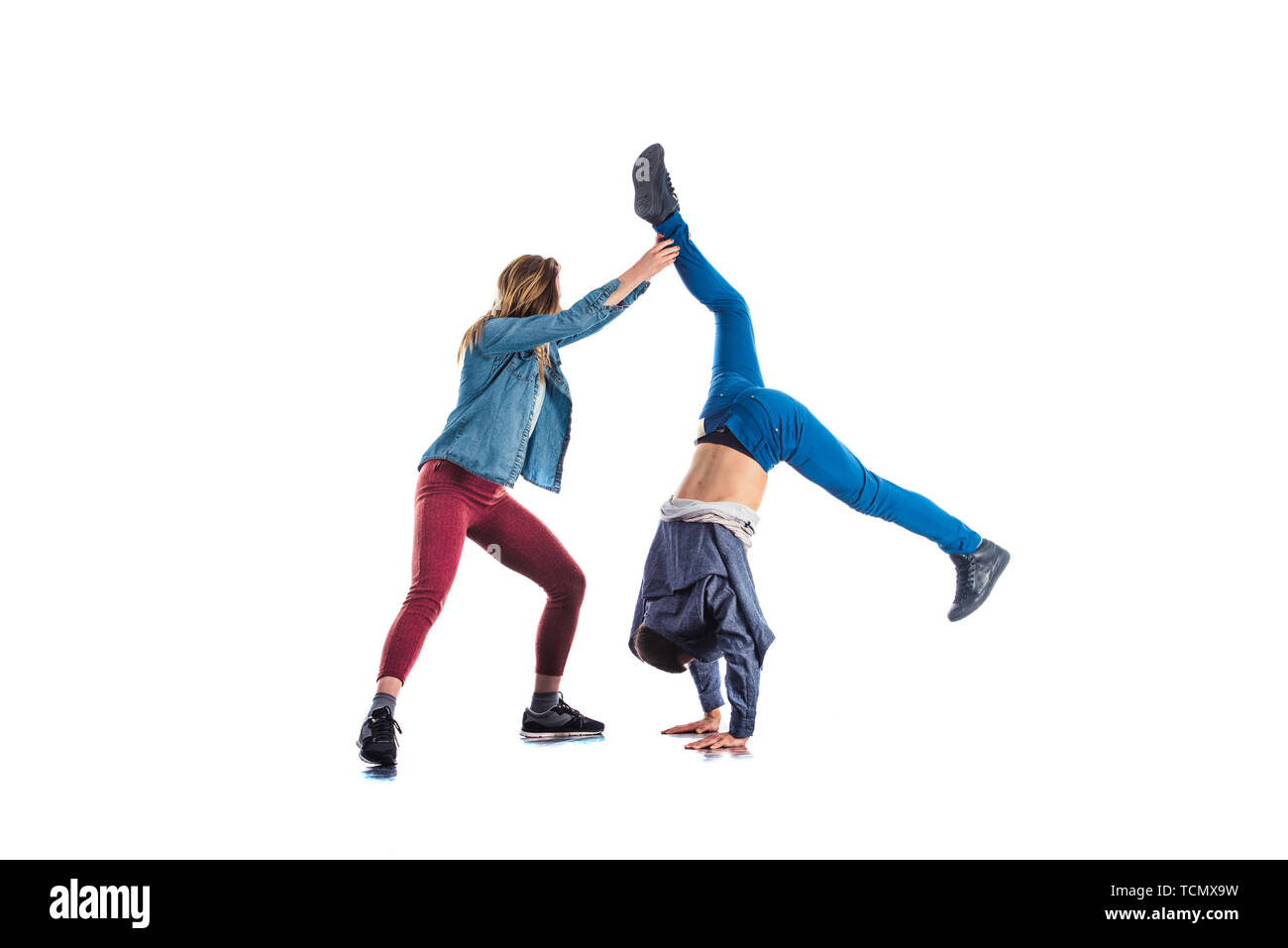 Female athlete doing rhythmic gymnastics Cut Out Stock Images ...