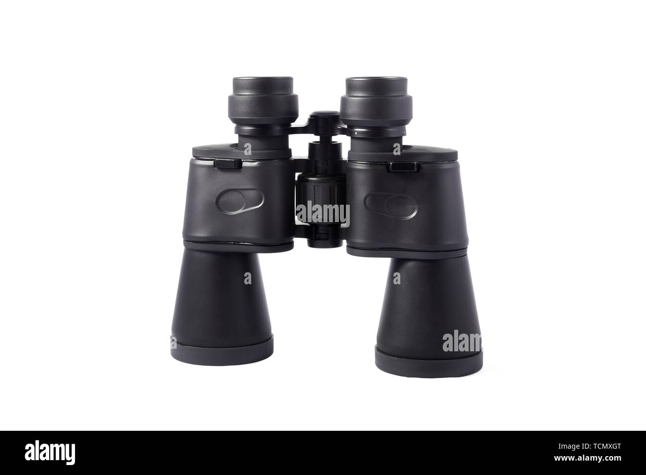 large black binoculars isolated on white Stock Photo - Alamy