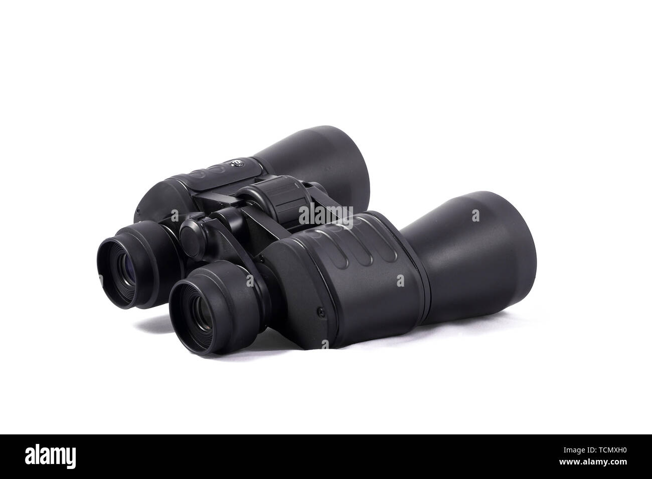 large black binoculars isolated on white Stock Photo - Alamy