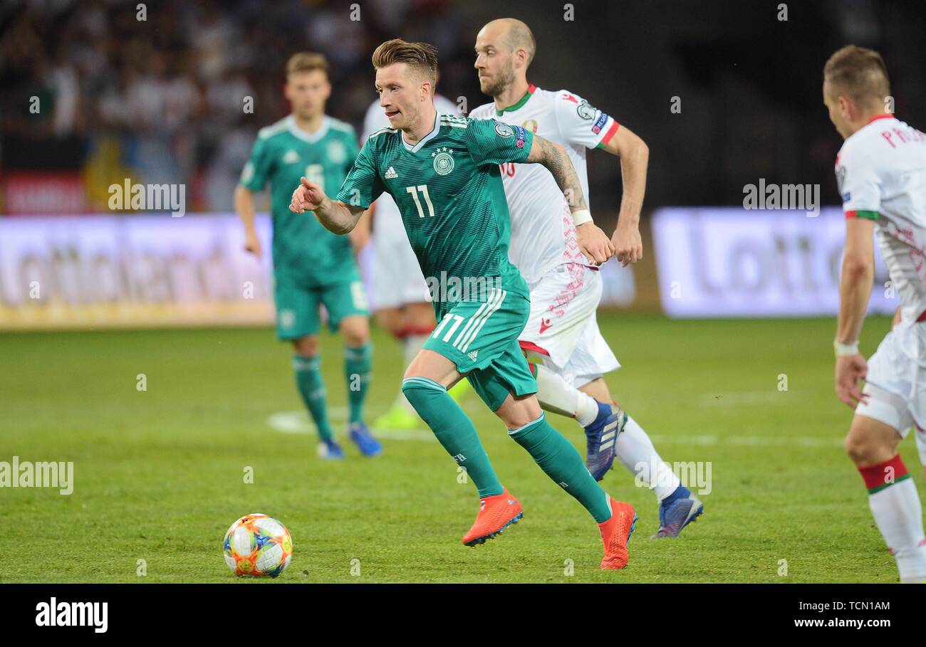 Borisov, Weissrussland. 08th June, 2019. firo: 08.06.2019 Football ...