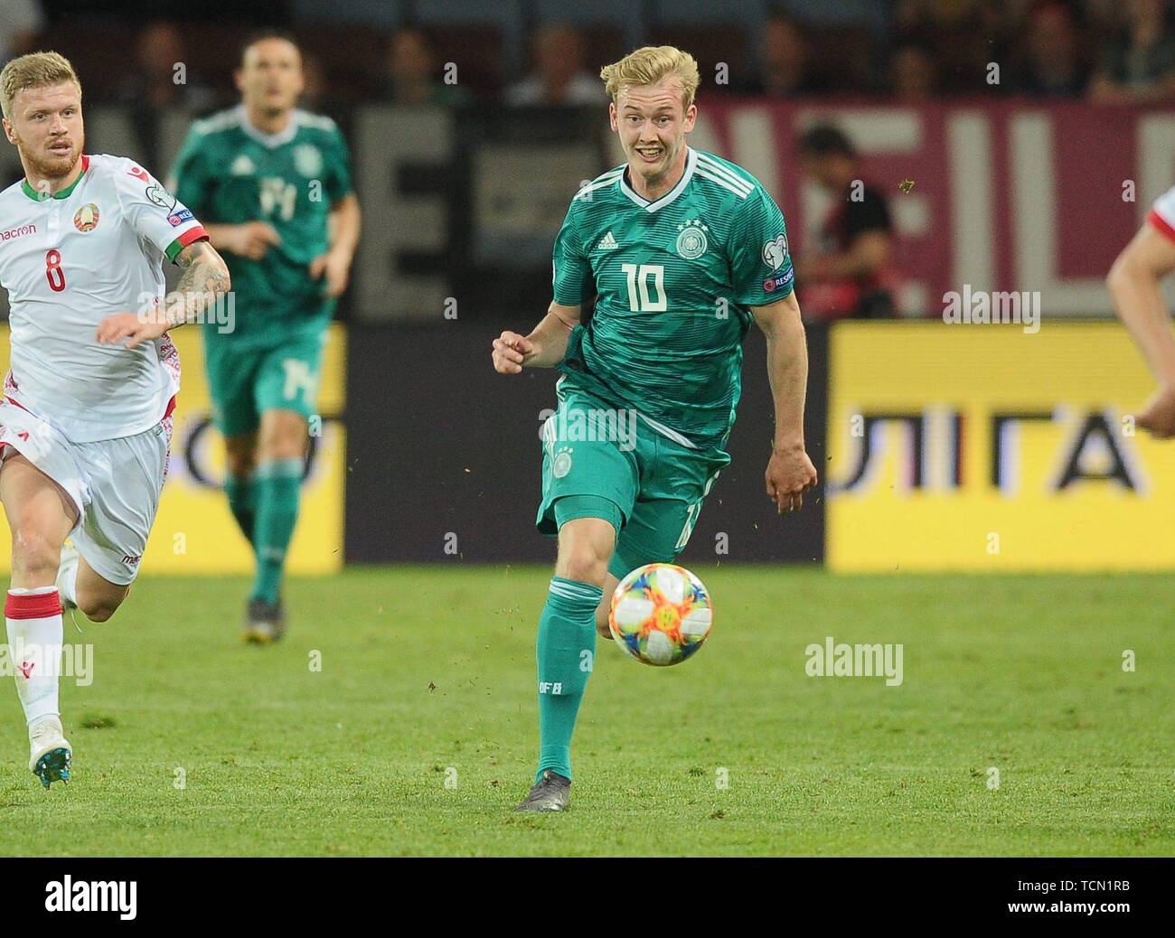Borisov, Weissrussland. 08th June, 2019. firo: 08.06.2019 Football ...