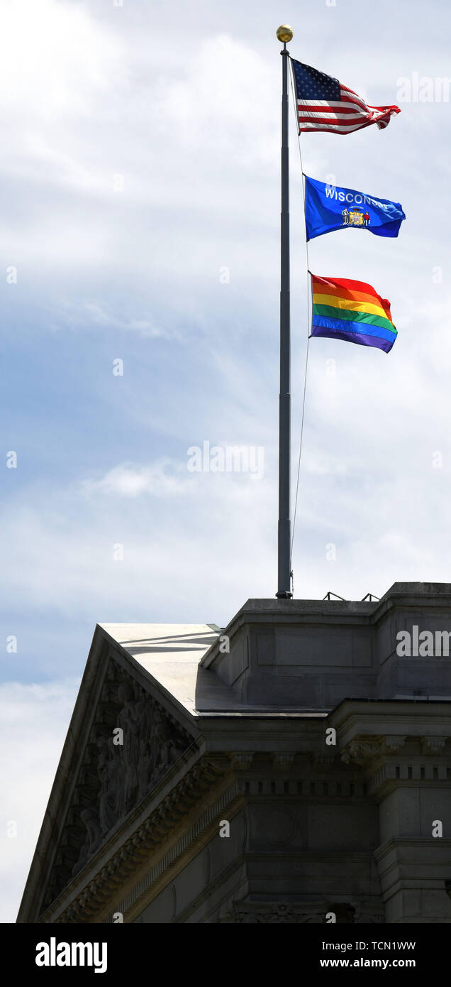 Madison, Wisconsin, USA. 8th June, 2019. Wisconsin Gov. Tony Evers has ...