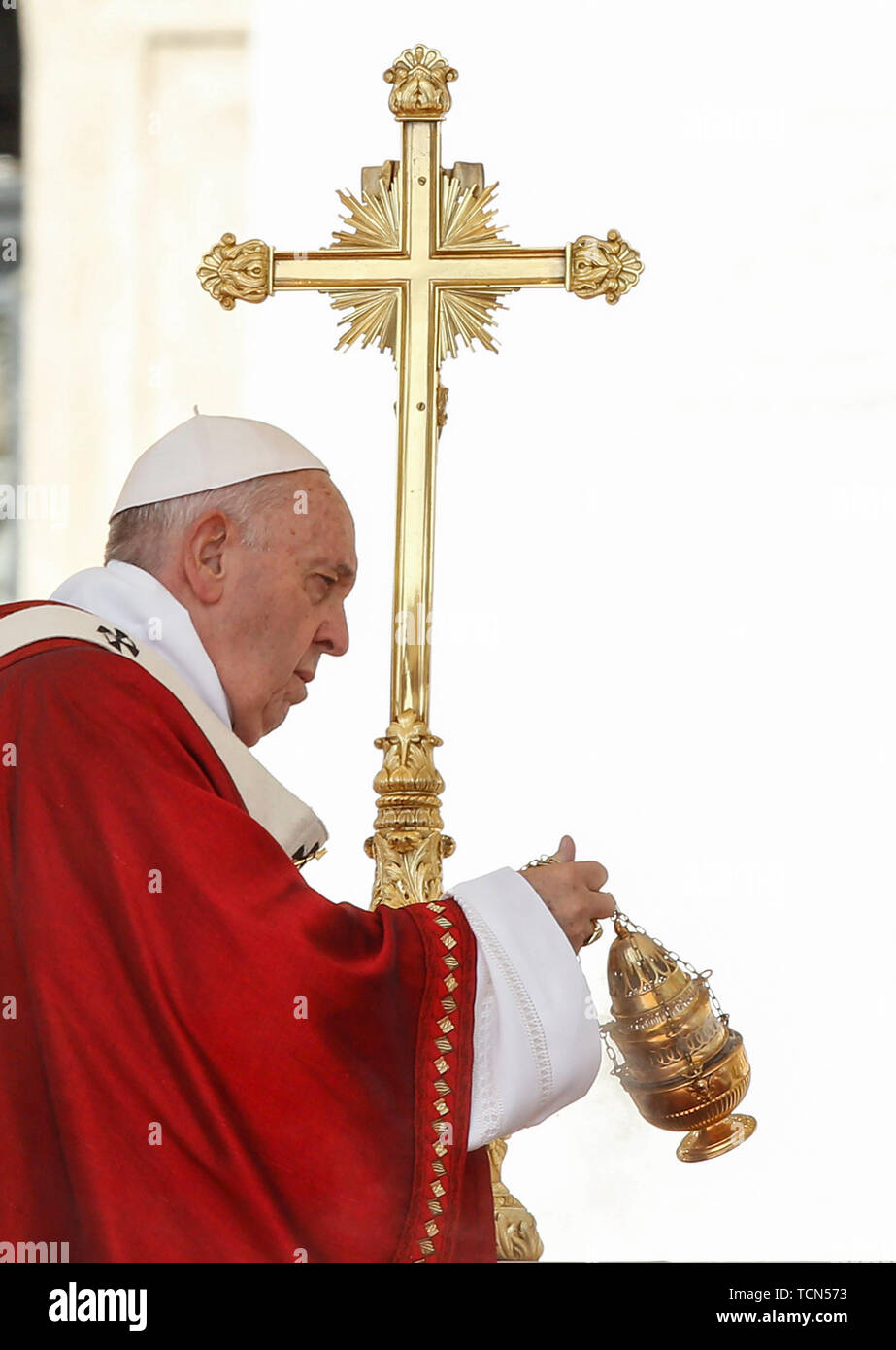 Pope Staff Pine Cone