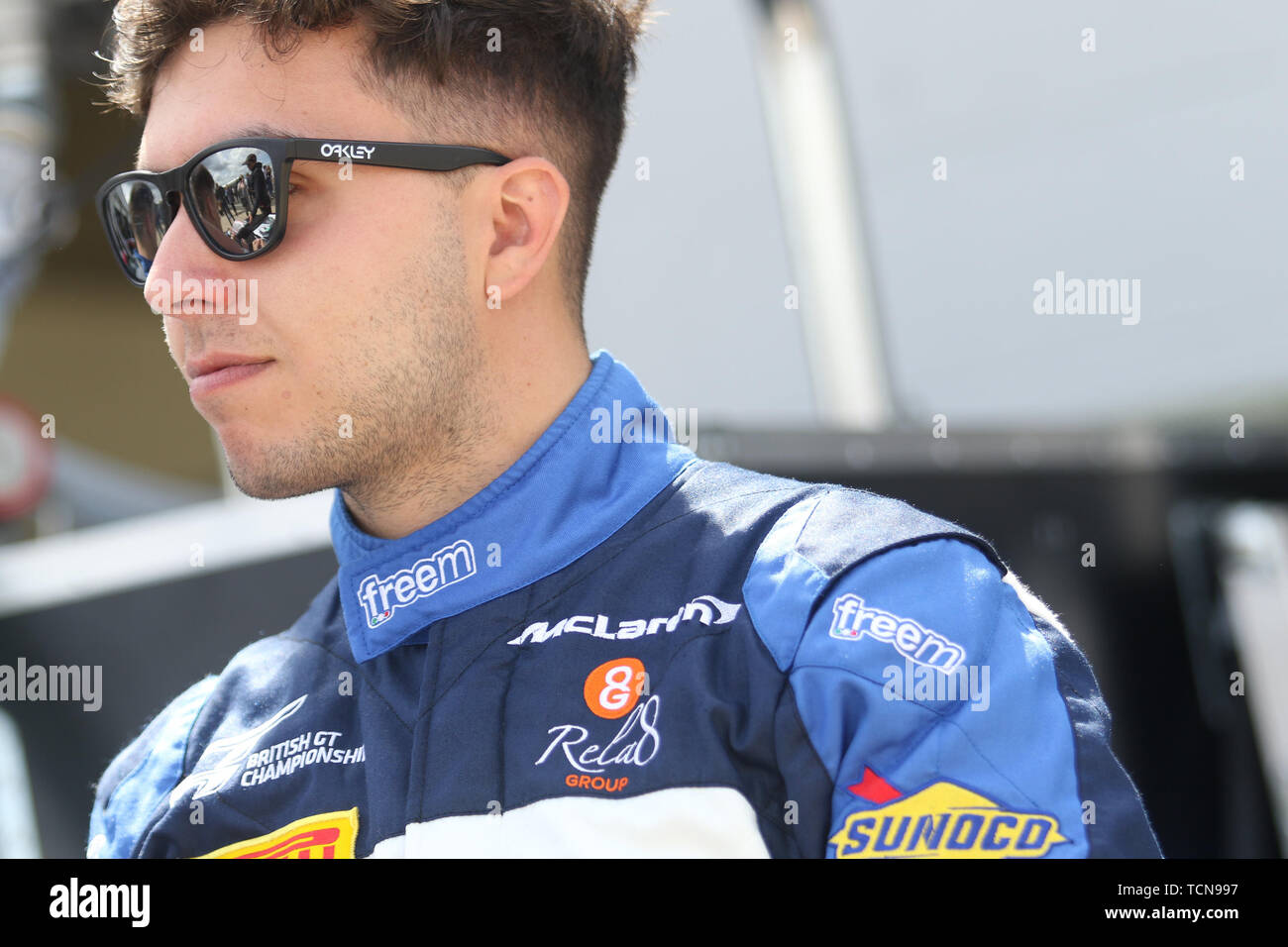 Silverstone, UK. 09th June, 2019. HHC Motorsport driver Tom Jackson ...