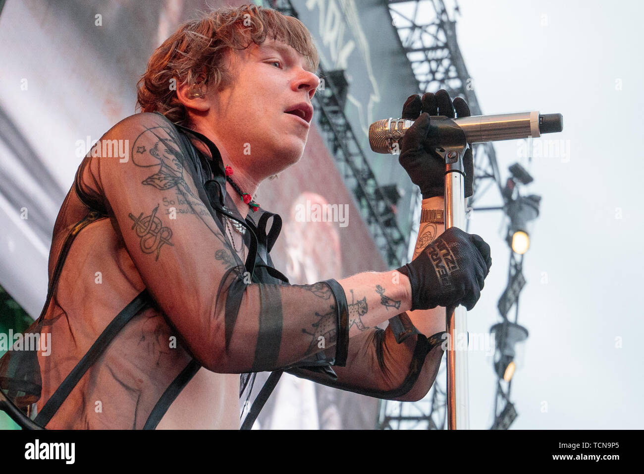 Nuremberg, Germany. 09th June, 2019. Matt Shultz, singer of the US ...