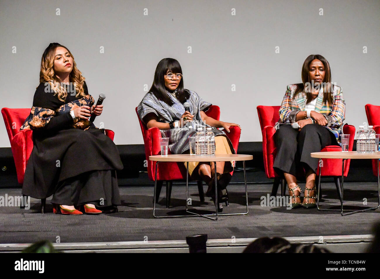 London, UK. 09th June, 2019. Speakers Ezzie Chidi-Ofong, Reni Folawiyo ...
