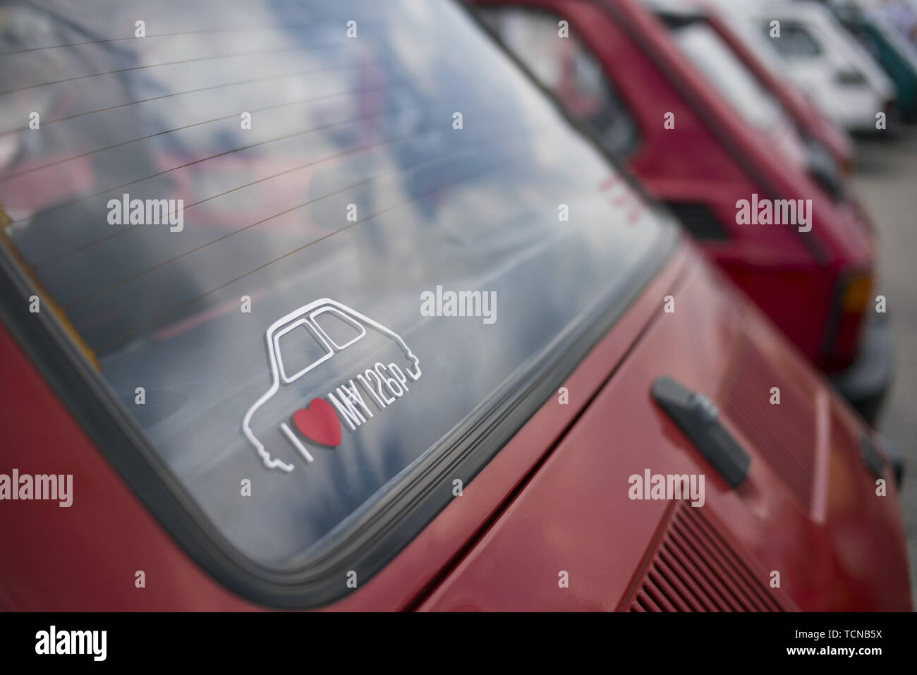 Warsaw, Mazowieckie, Poland. 8th June, 2019. A sticker on the rare ...