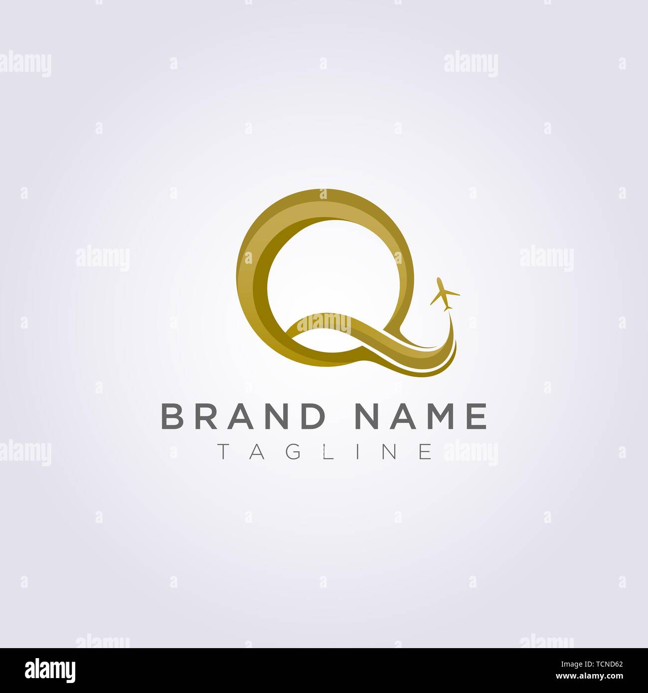 Logo Design combines the letter Q with the plane for your Business or ...
