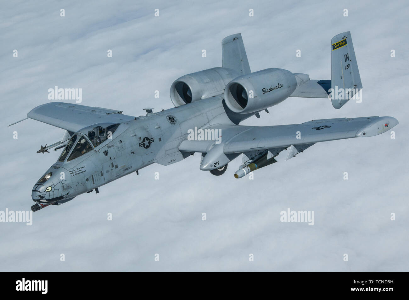 An A-10 Thunderbolt II assigned to the 122nd Fighter Wing, Indiana Air ...