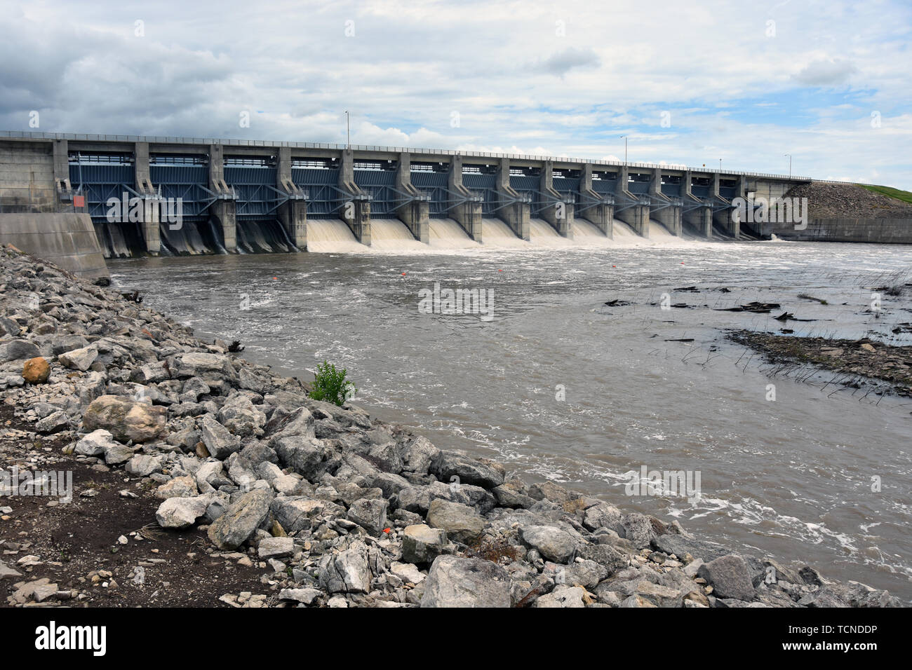 The John Redmond Reservoir, near Burlington, Kansas, as seen from ...