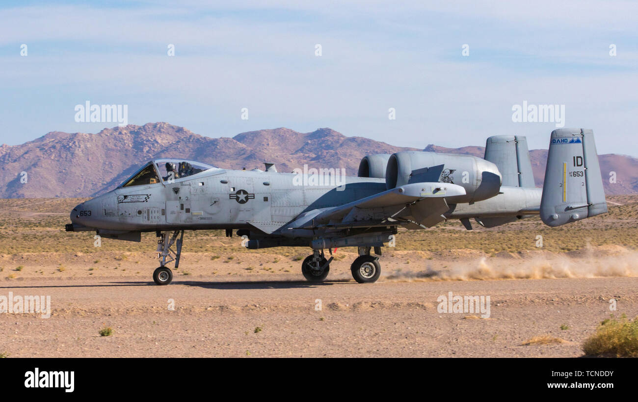 An A10 Thunderbolt II assigned to the Air National Guard’s 190th ...