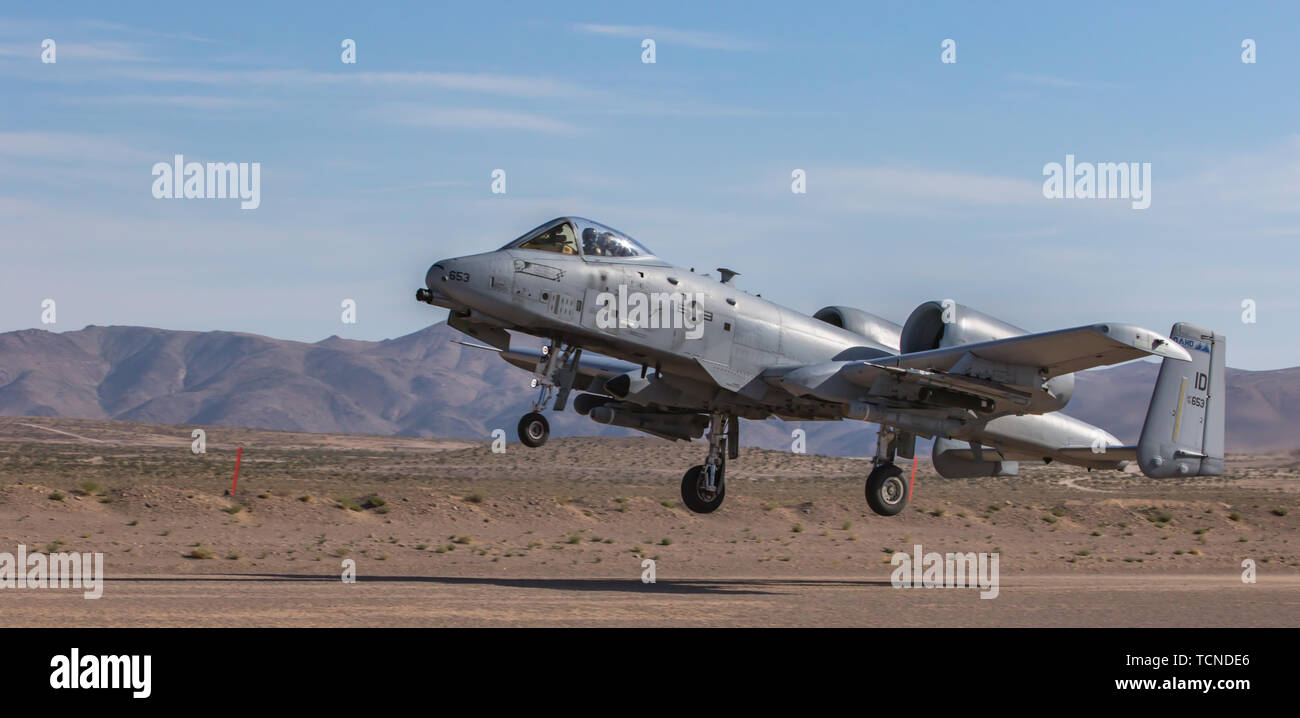 An A10 Thunderbolt II assigned to the Air National Guard’s 190th ...