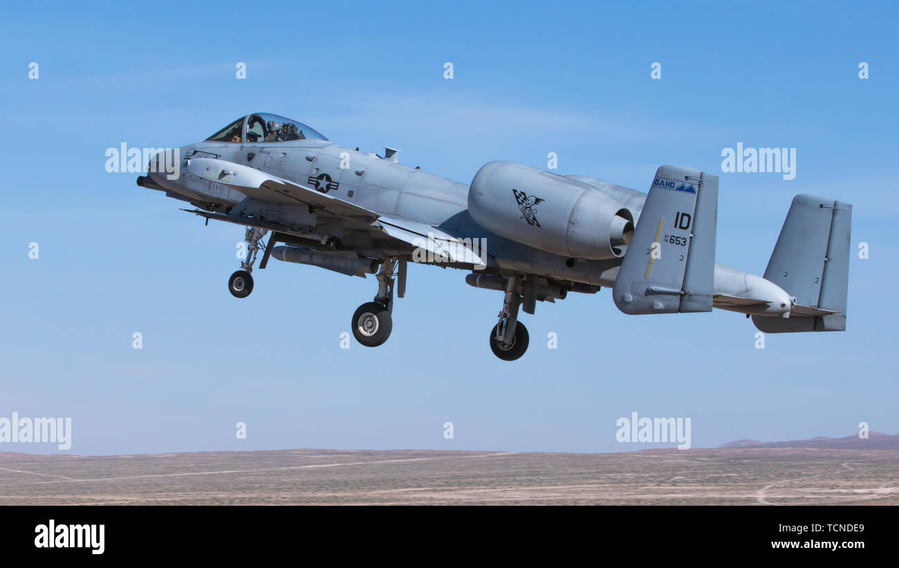 An A10 Thunderbolt II assigned to the Air National Guard’s 190th ...