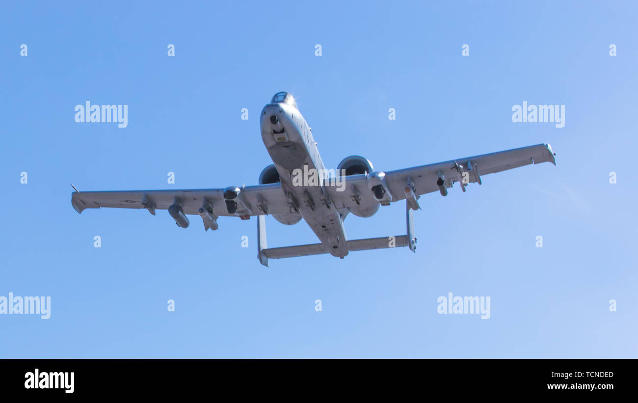 An A10 Thunderbolt II assigned to the Air National Guard’s 190th ...