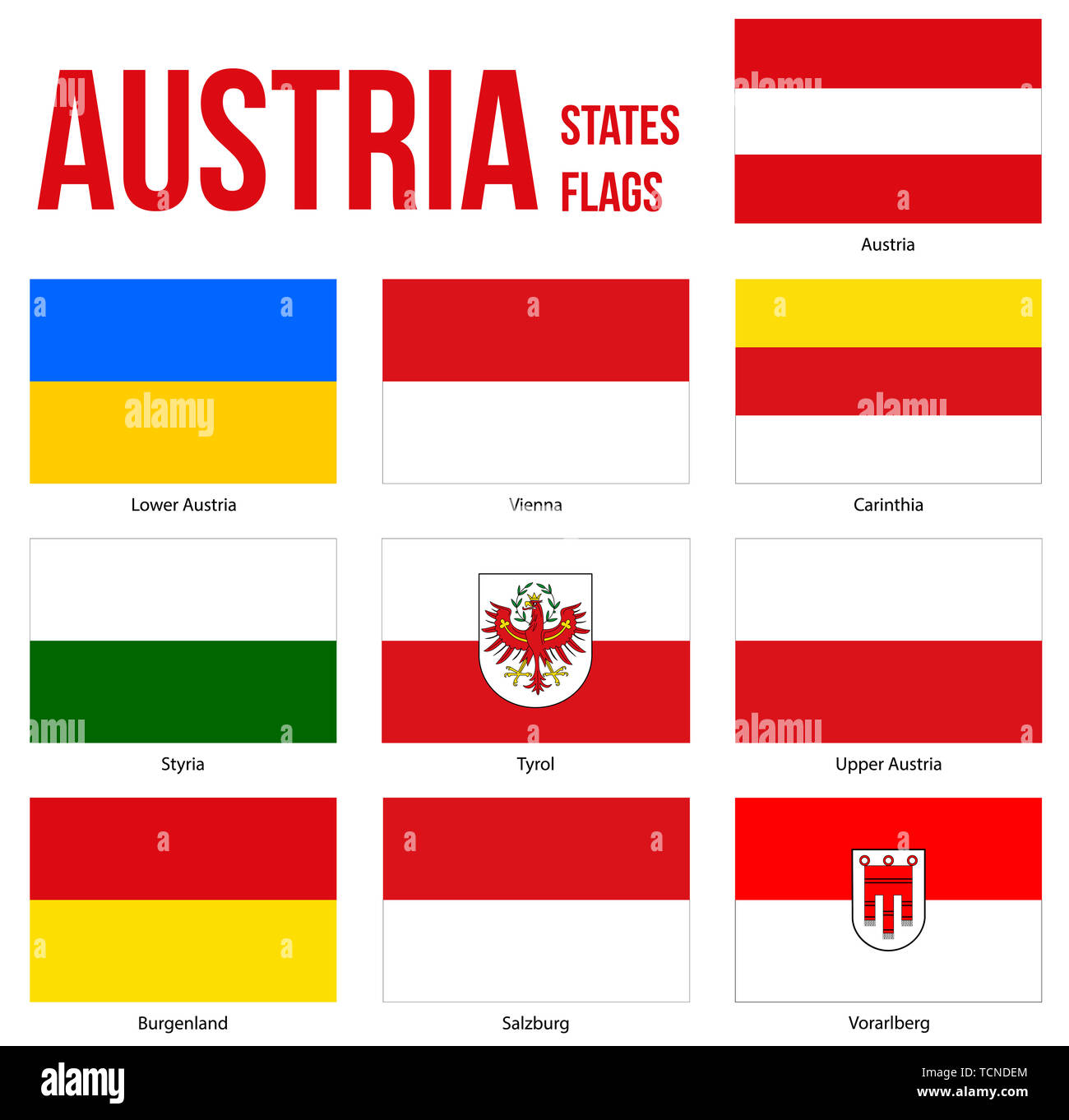 Flag vector nation austria vienna hi-res stock photography and images ...