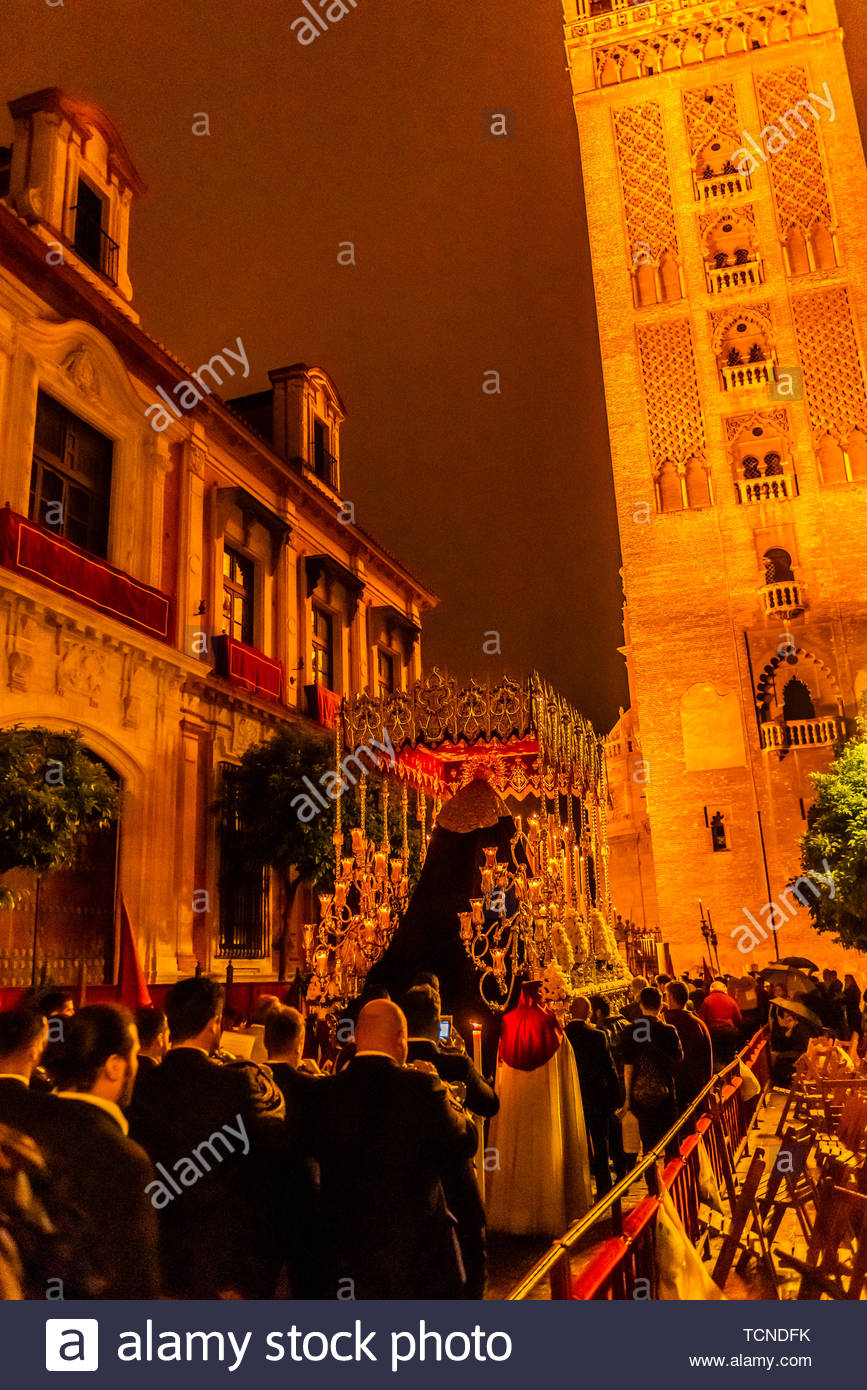 Semana Santa Seville Virgin Mary Stock Photos & Semana Santa Seville ...