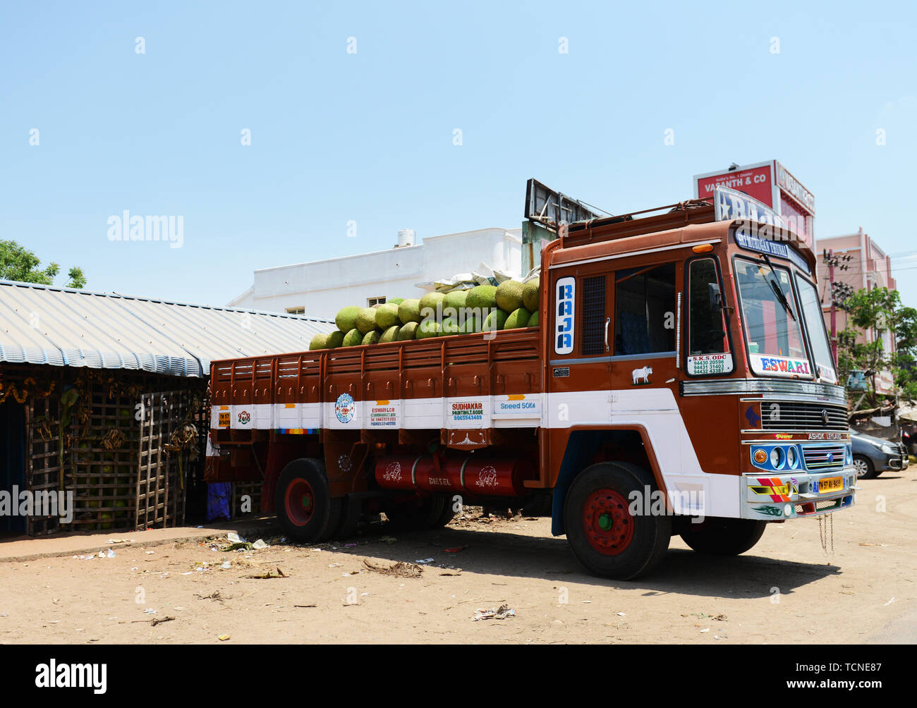 Transporting fruits truck hi-res stock photography and images - Alamy
